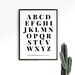 Alphabet Printable Art, A-Z Wall Art, Digital Download, Typography ...