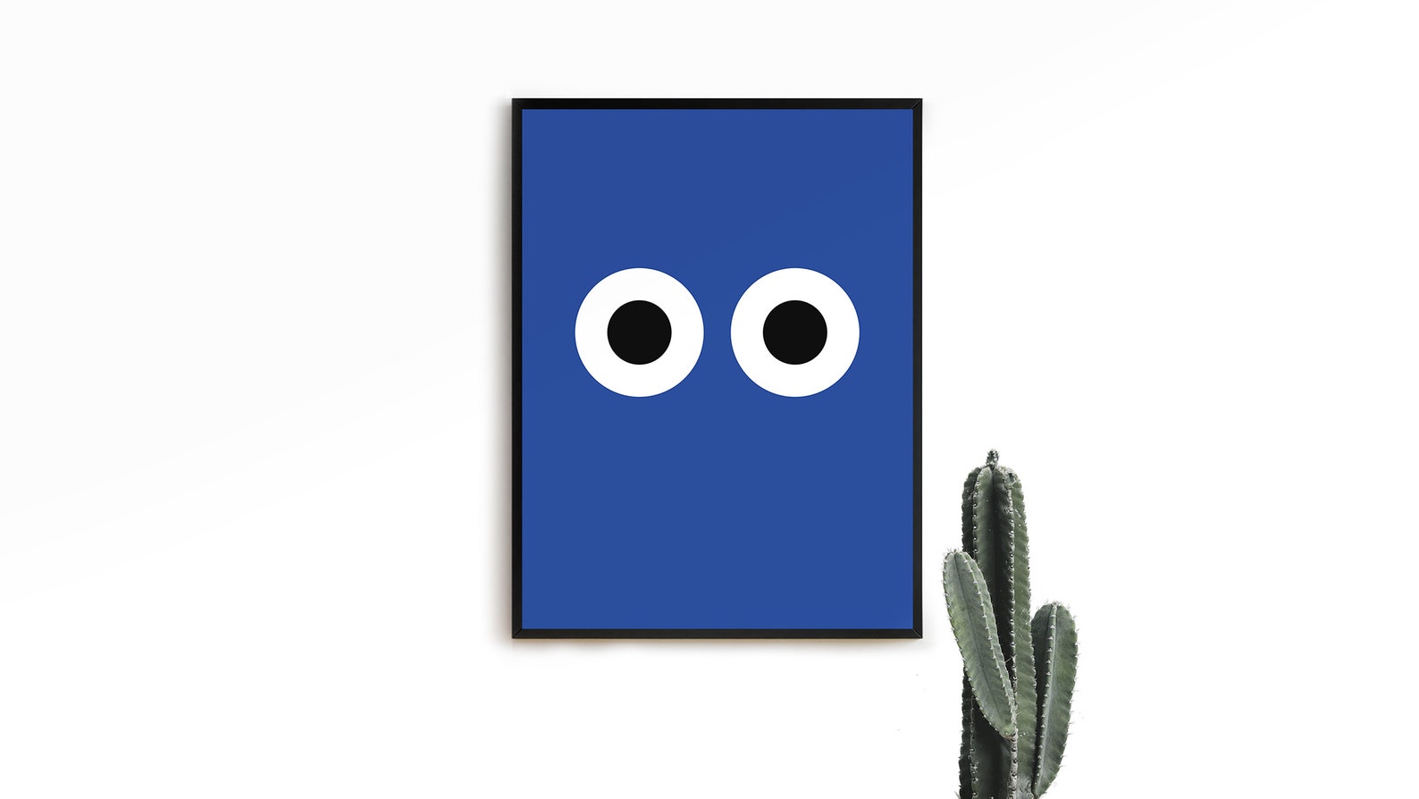Big Open Eyes Art, Eyes Illustration Poster, Wide Surprised Eyes Poster ...