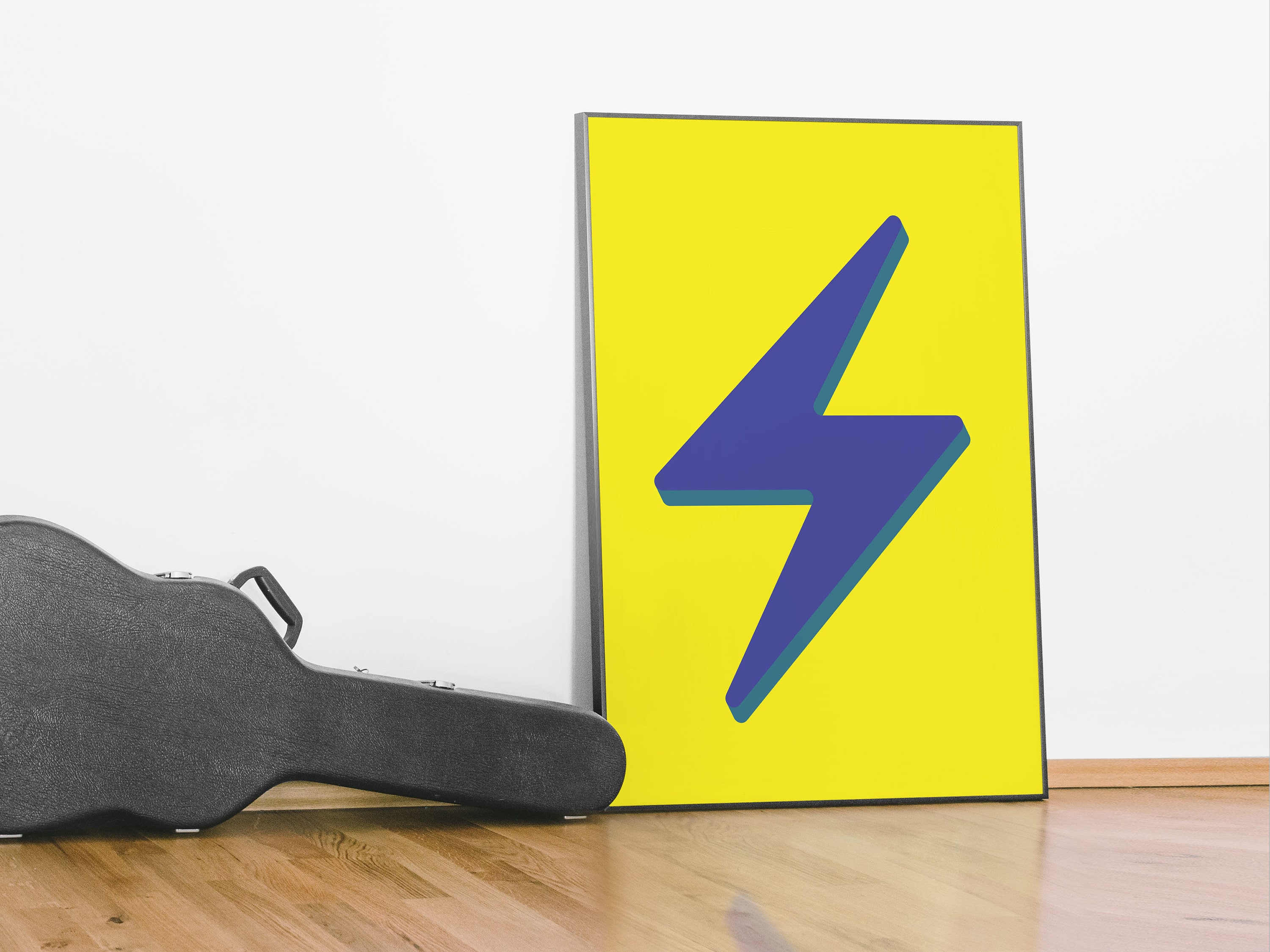 Lightning Bolt, Lightning Art Print, Colourful Art Print, Lightning ...