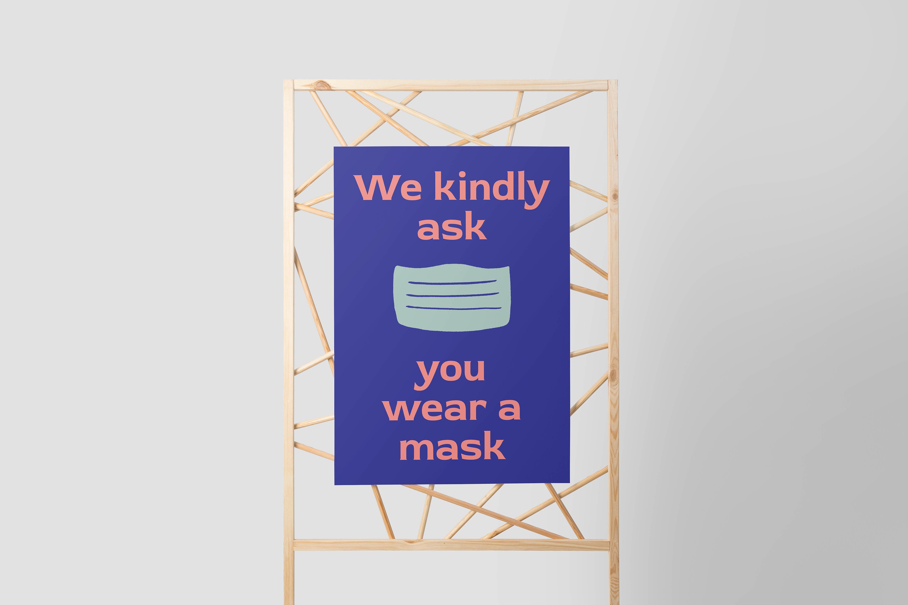 Wear a Mask Wear a Mask Poster Wear a Mask Sign Print - Etsy