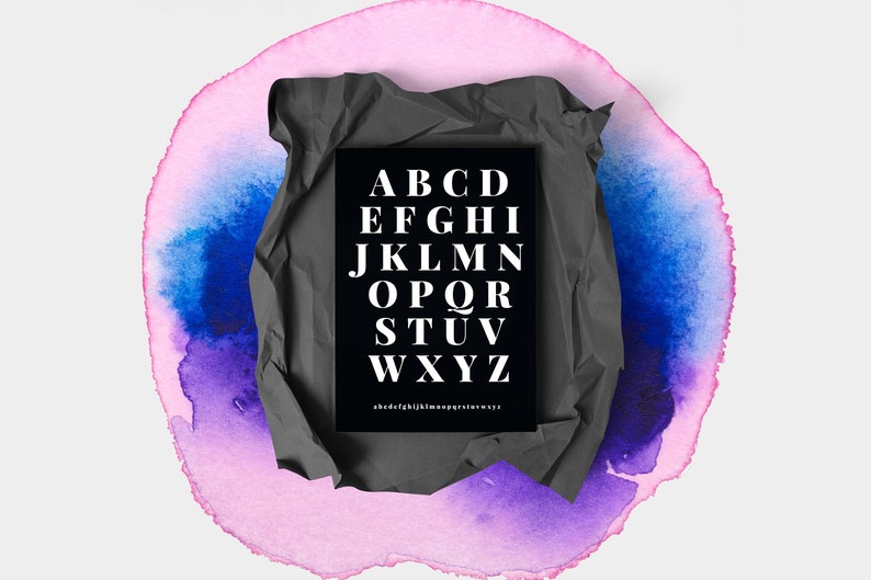 Alphabet Printable Art A-Z Wall Art Digital Download - Etsy