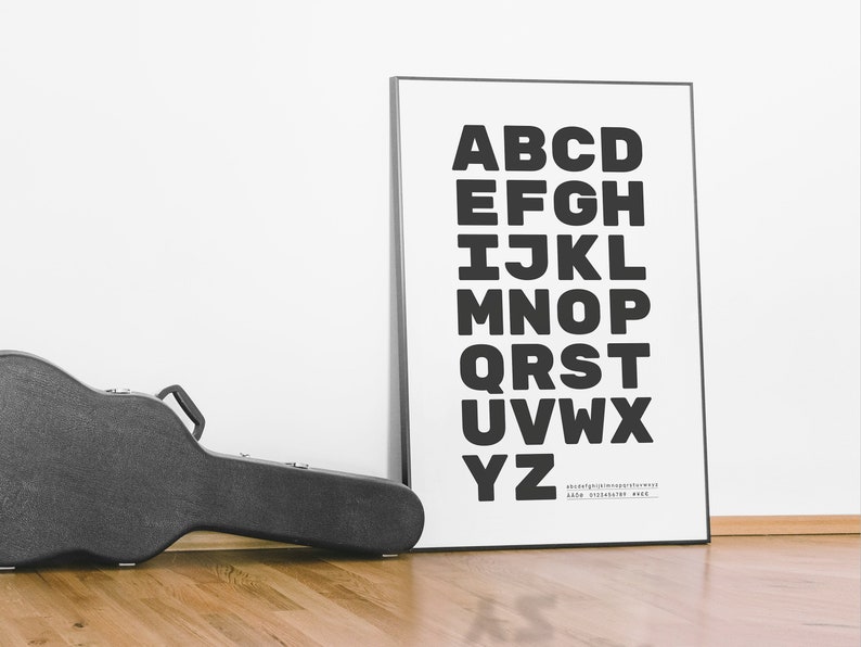 Alphabet Printable Art A-Z Wall Art Digital Download - Etsy