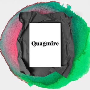 Quagmire Quagmire Word Hated Words Quagmire Poster Art - Etsy France