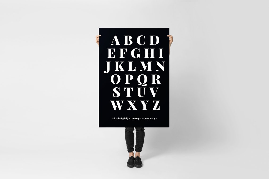Alphabet Printable Art A-Z Wall Art Digital Download - Etsy