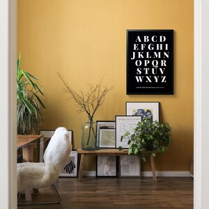 Alphabet Printable Art A-Z Wall Art Digital Download - Etsy