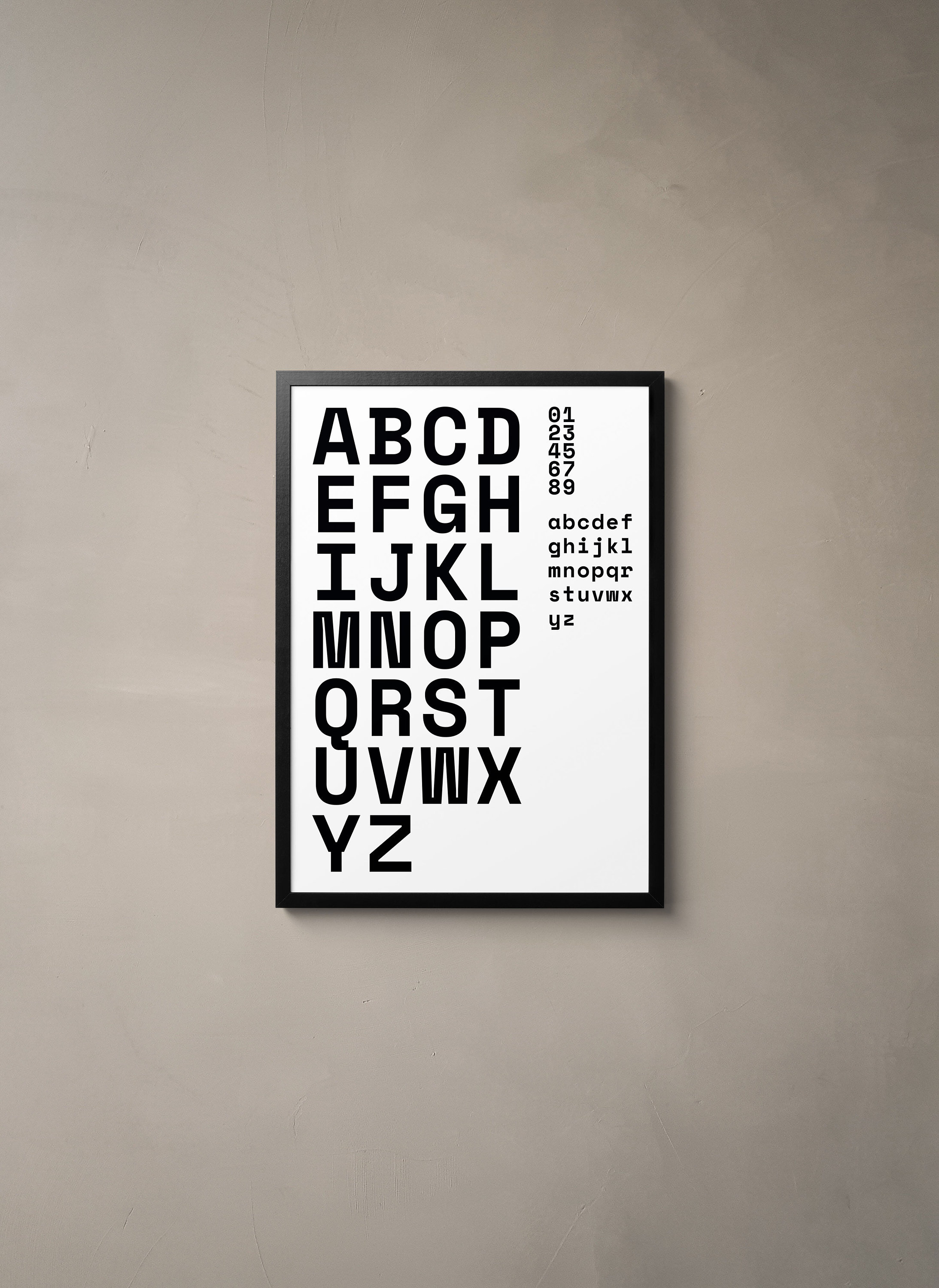 Alphabet Printable Art, A-Z Wall Art, Digital Download, Typography ...