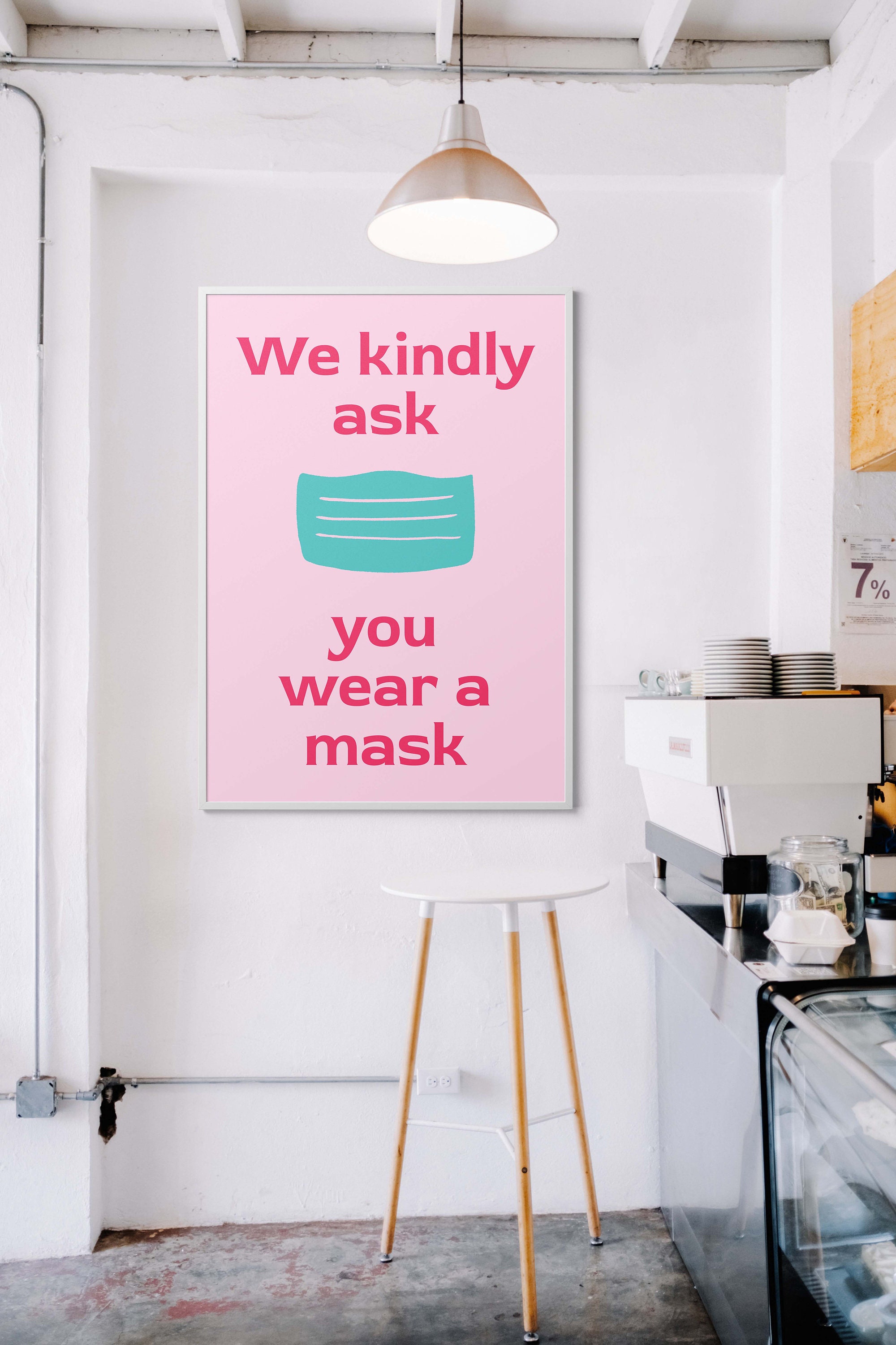 Wear a Mask, Wear a Mask Poster, Wear a Mask Sign, Print, COVID, Social ...