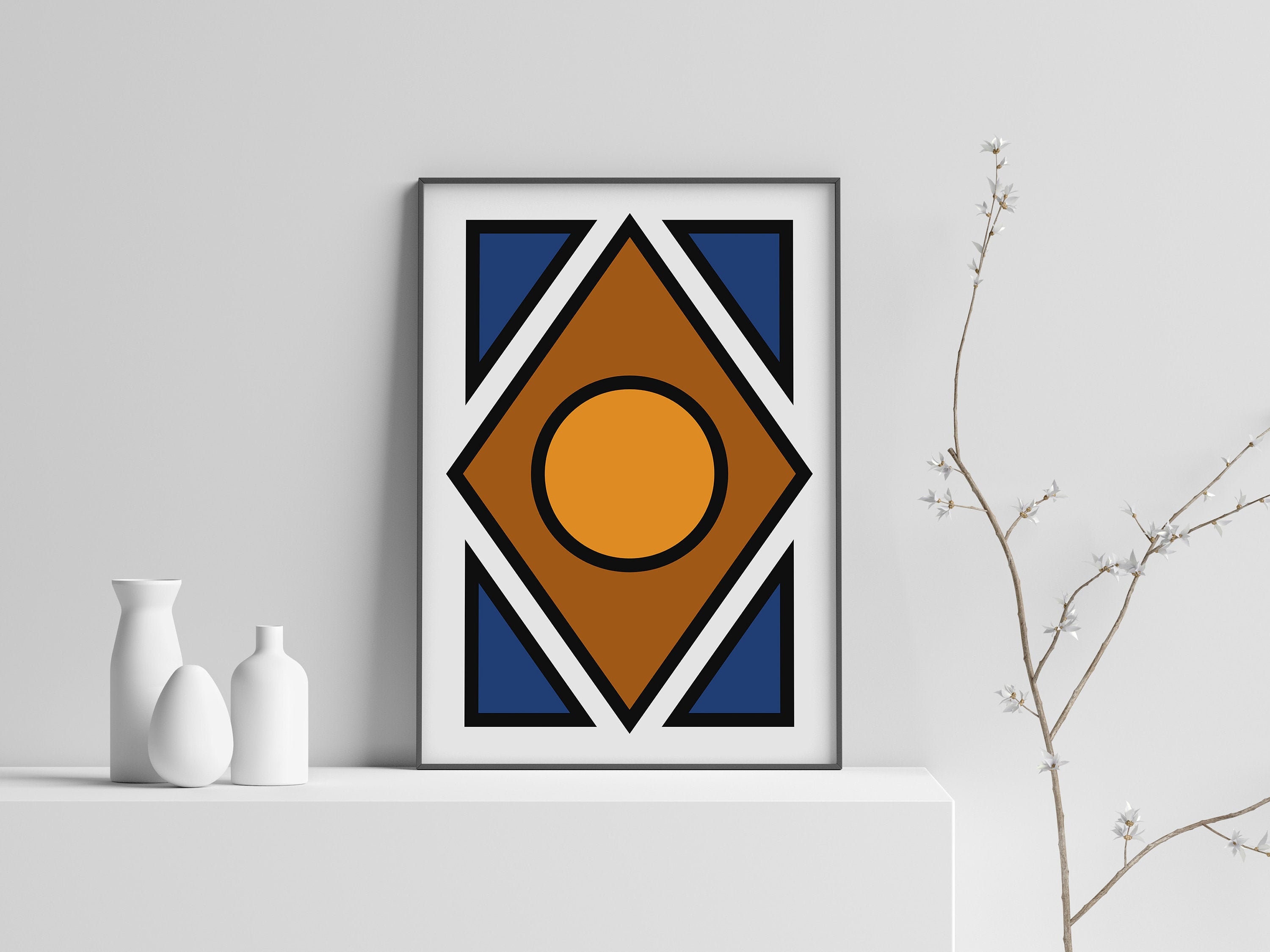 Tribal Print Poster, Ndebele Design Poster, Geometric Pattern, Boho ...