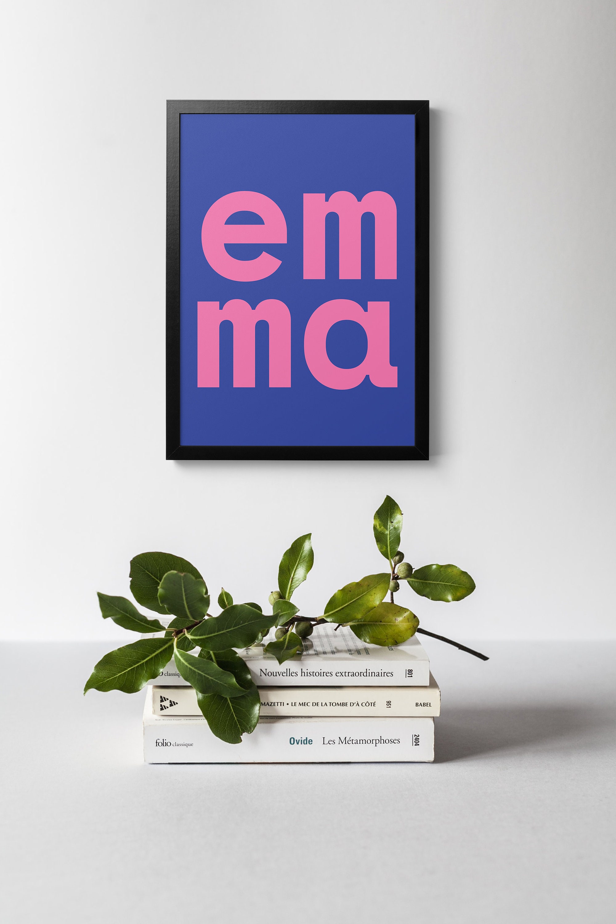 Emma Printable Art, Emma Name Poster, Girls Room Decor, Name Printable ...