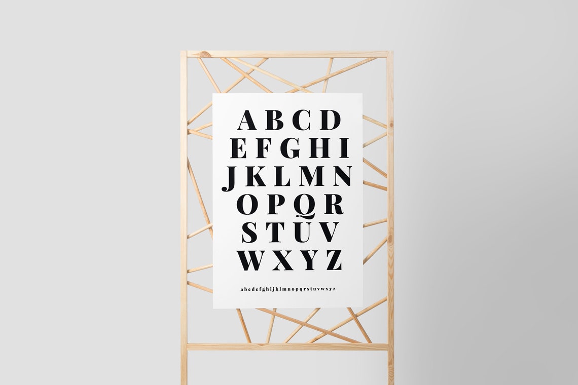 Alphabet Printable Art A-Z Wall Art Digital Download - Etsy