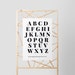 Alphabet Printable Art, A-Z Wall Art, Digital Download, Typography ...