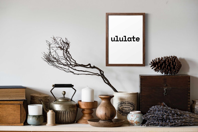 Ululate Ululate Word Hated Words Ululate Poster Art - Etsy