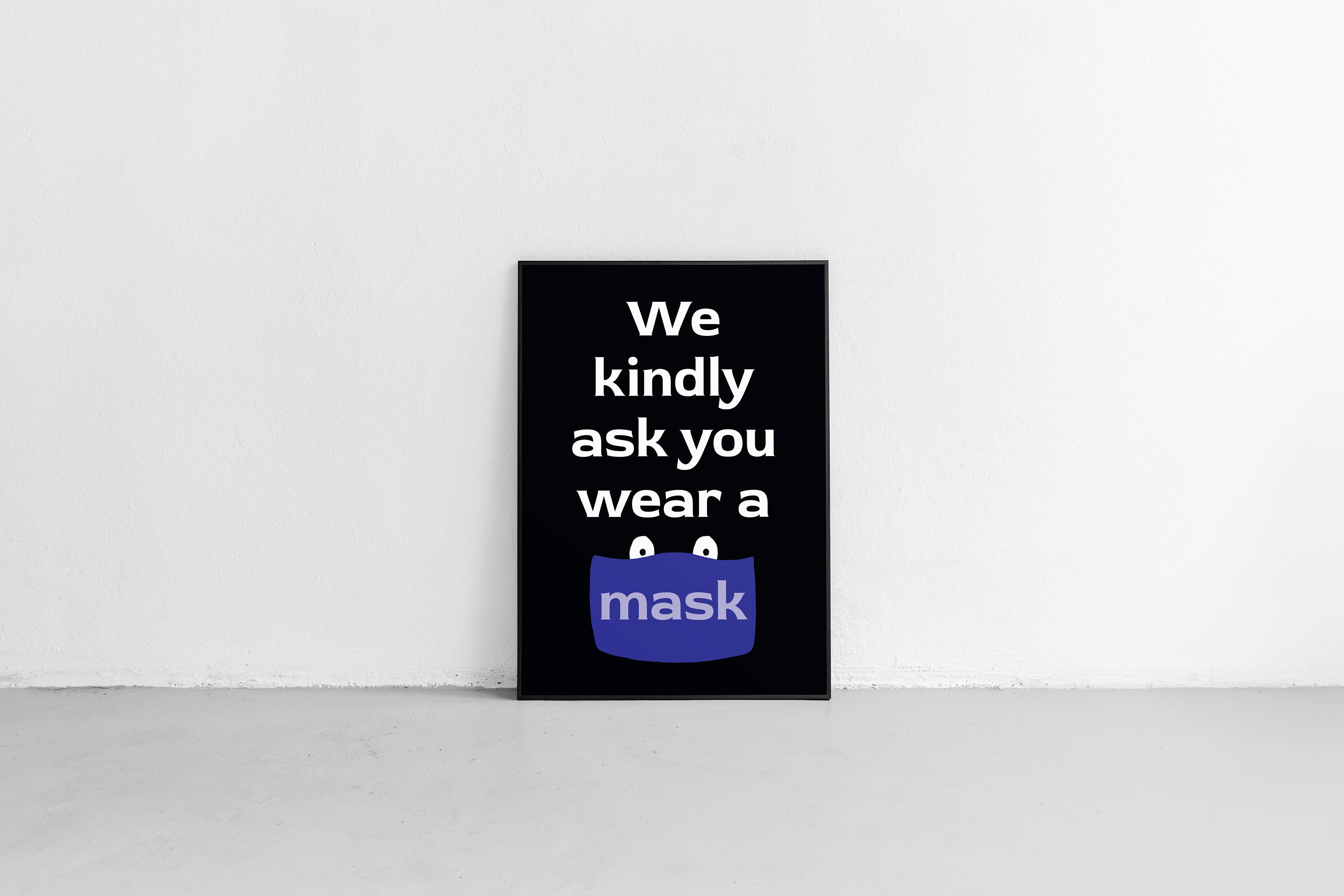 Wear a Mask Wear a Mask Poster Wear a Mask Sign Print - Etsy
