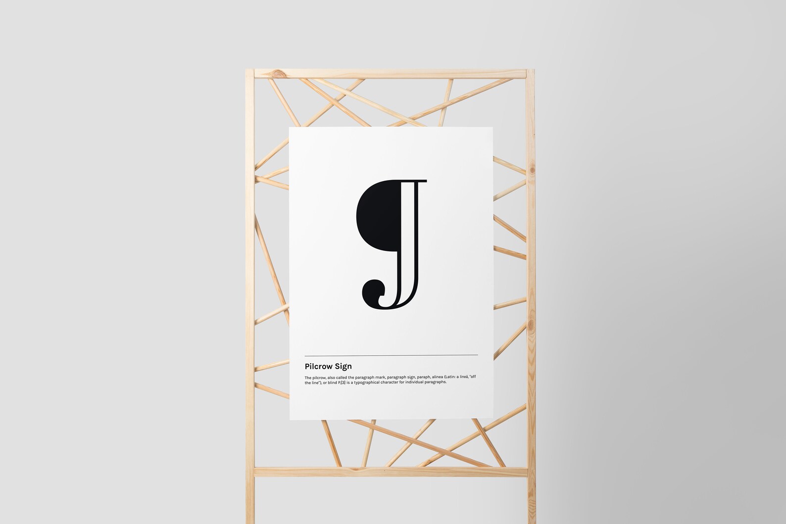 Pilcrow Sign, Paragraph Mark, Alinea, Typography, Printable Art ...