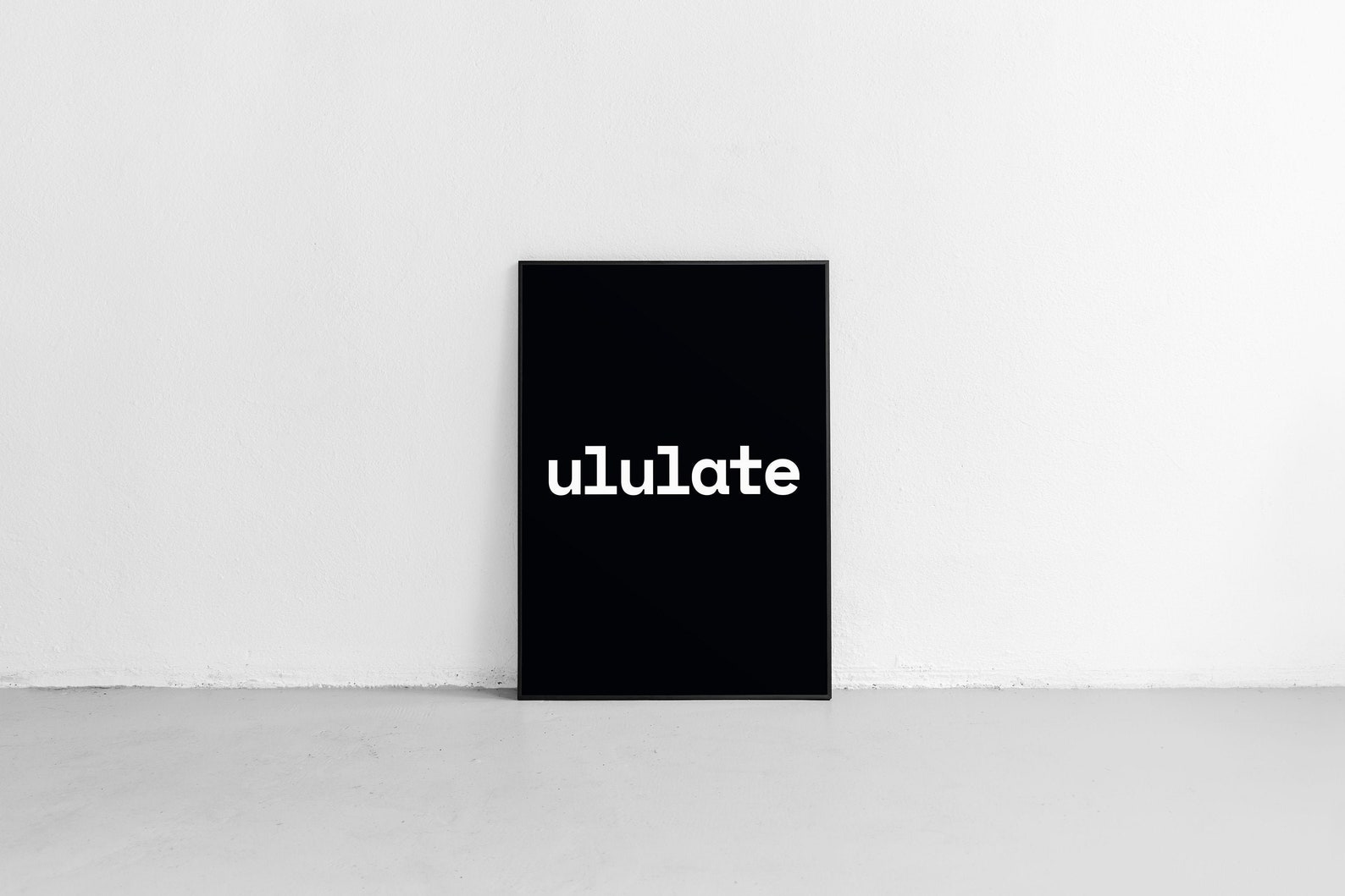 Ululate Ululate Word Hated Words Ululate Poster Art - Etsy