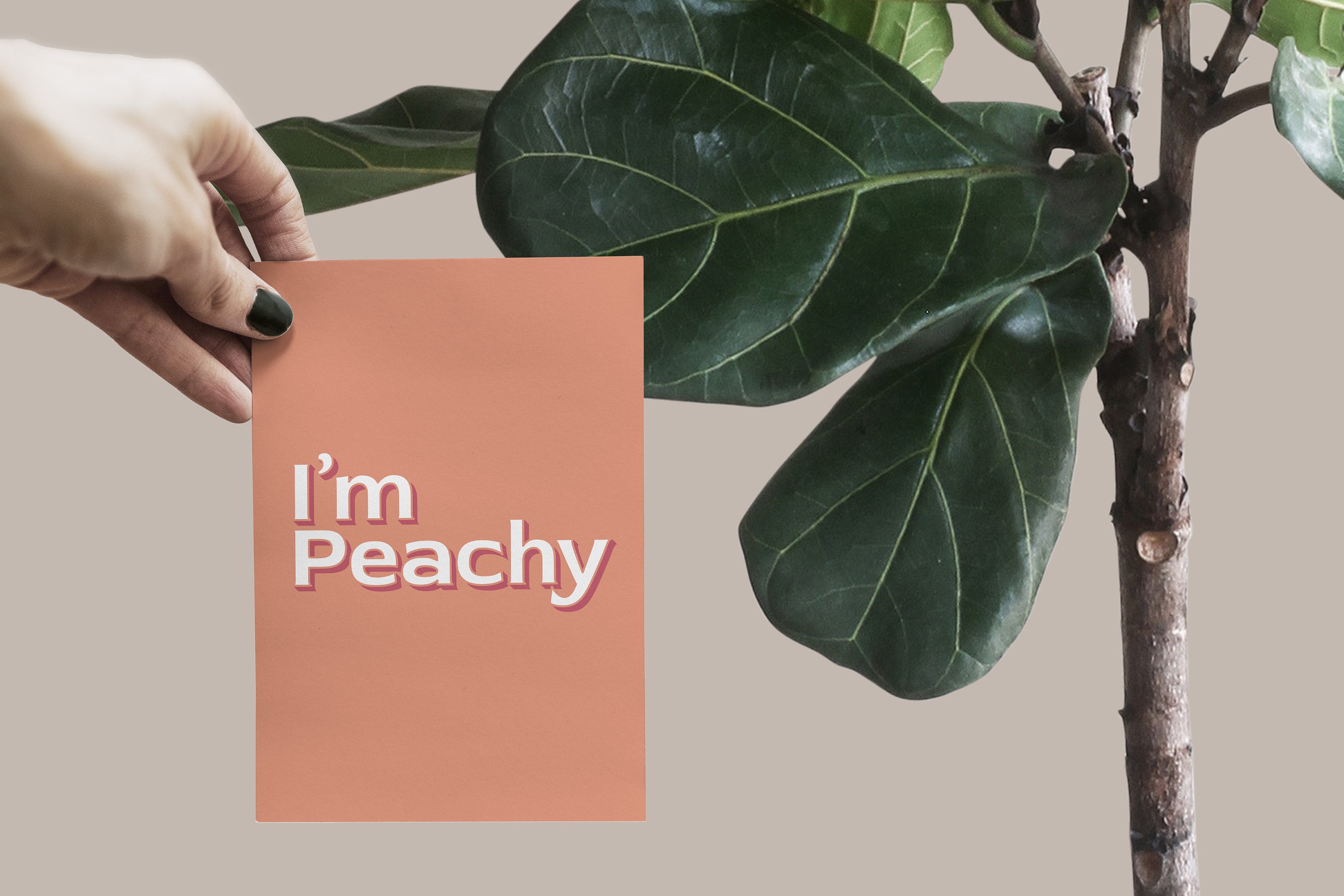 I'm Peachy Poster Feeling Peachy Poster Peachy Saying - Etsy