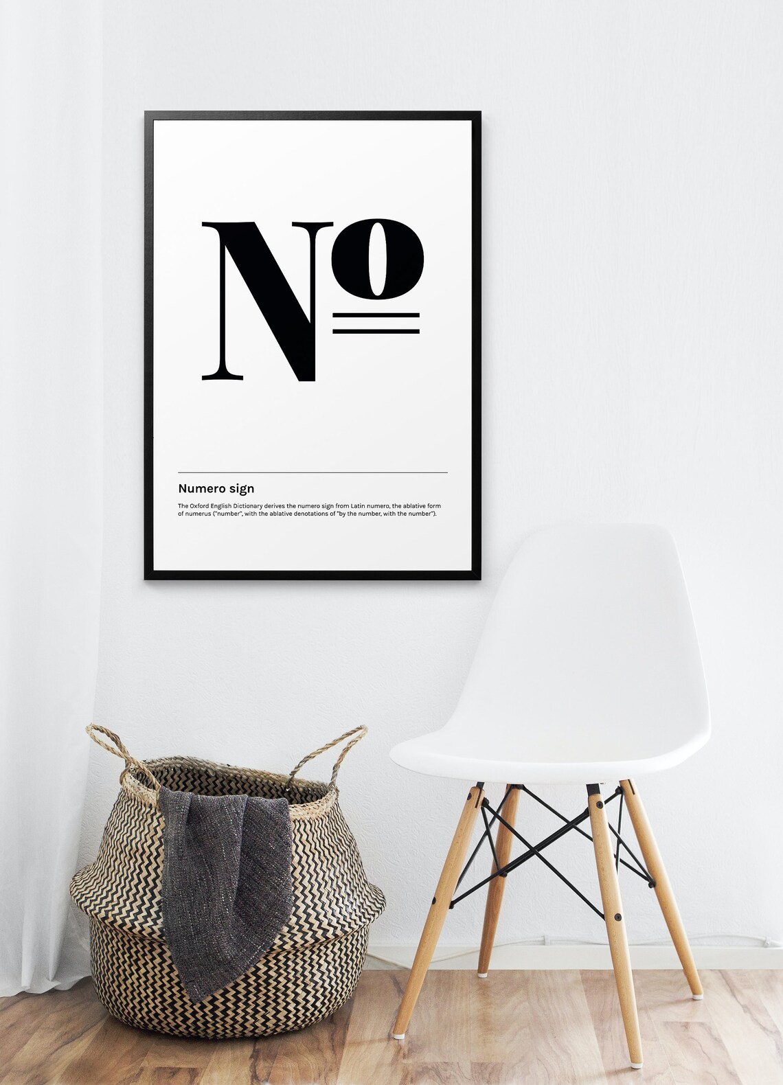 Numero Sign Number No Definition Typography Printable Art - Etsy