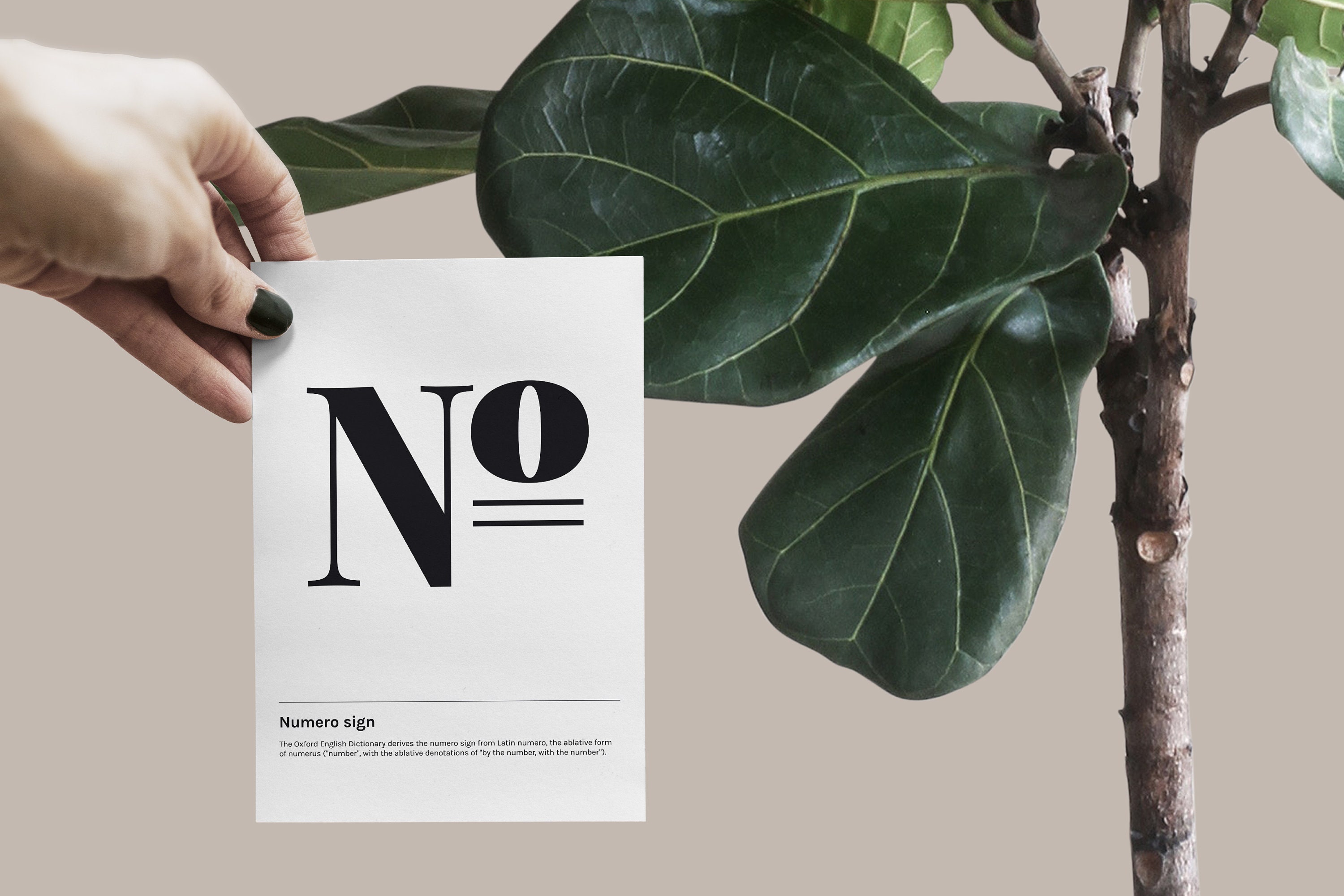 Numero Sign Number No Definition Typography Printable Art - Etsy