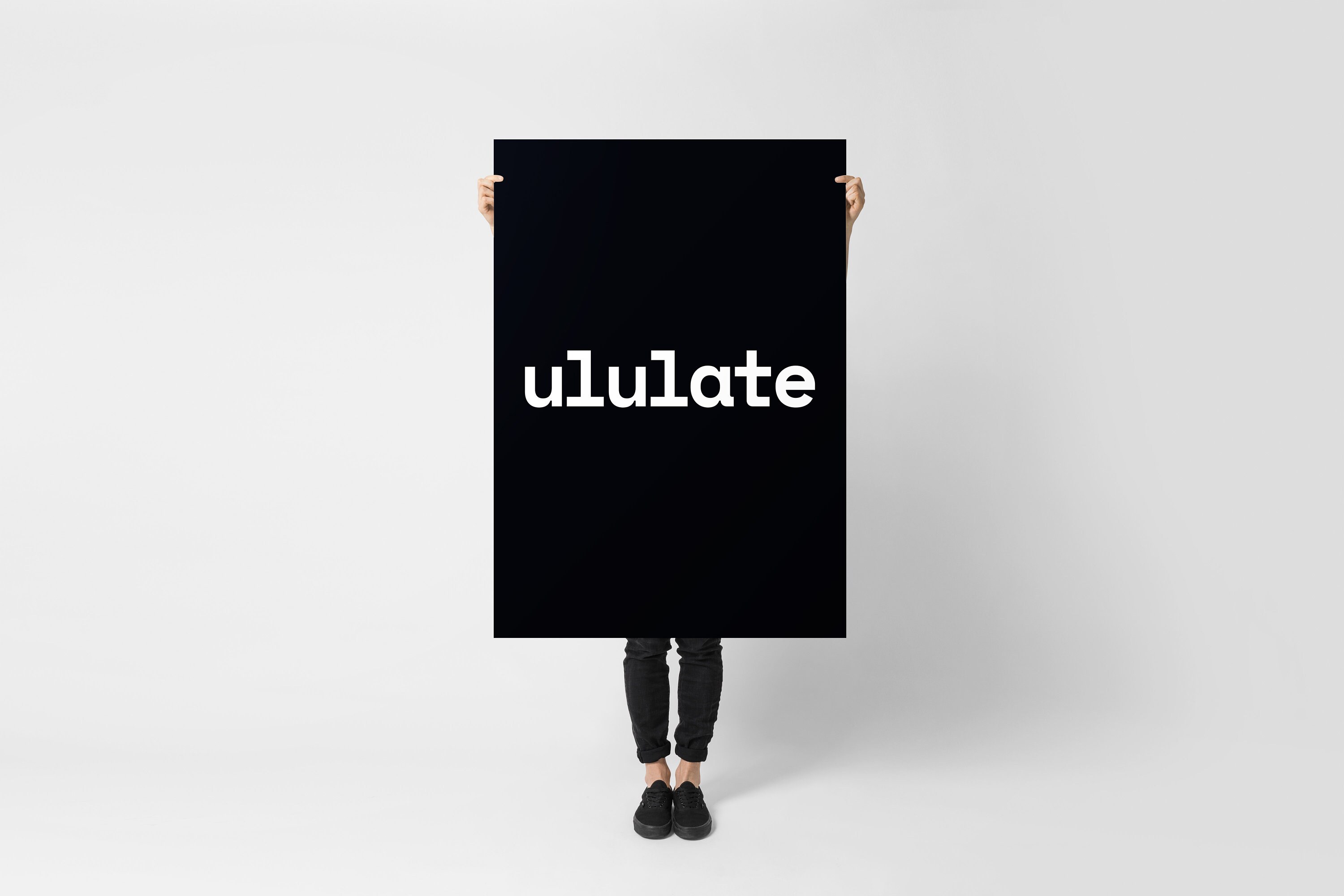 Ululate, Ululate Word, Hated Words, Ululate Poster Art, Ululate ...
