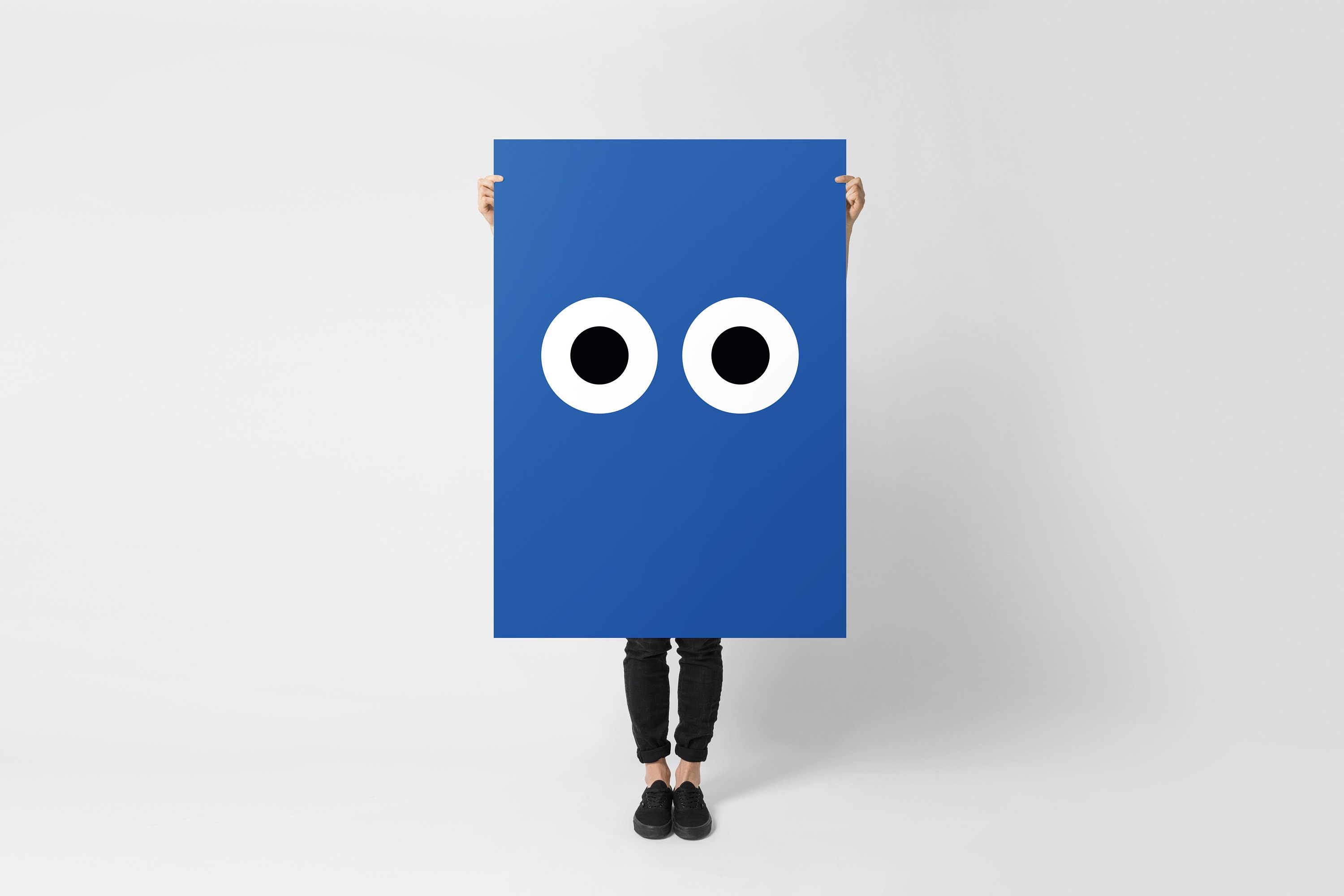 Big Open Eyes Art, Eyes Illustration Poster, Wide Surprised Eyes Poster ...