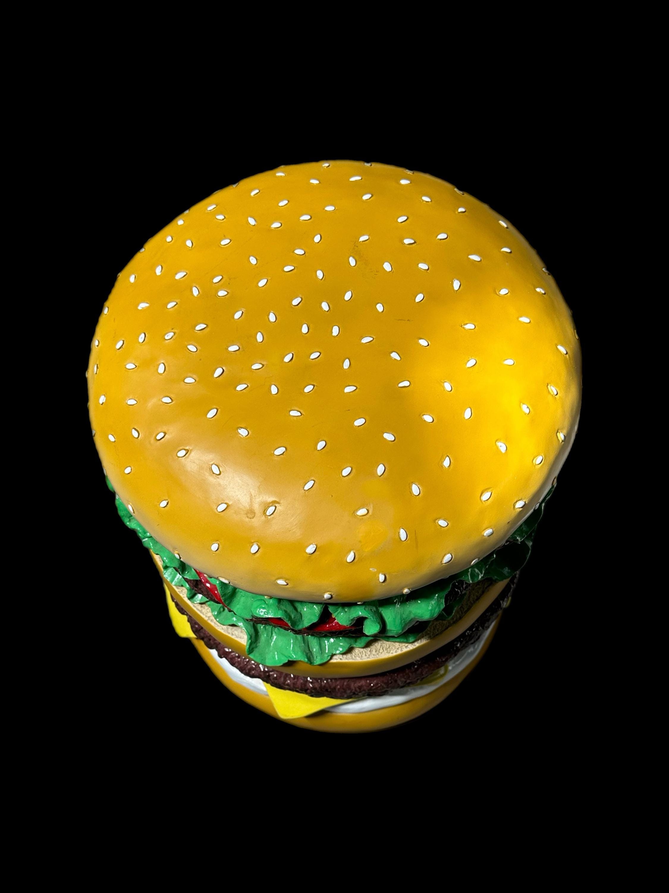 Giant 14” Hamburger Stool Chair Restaurant Decor Food Art by Rotary ...