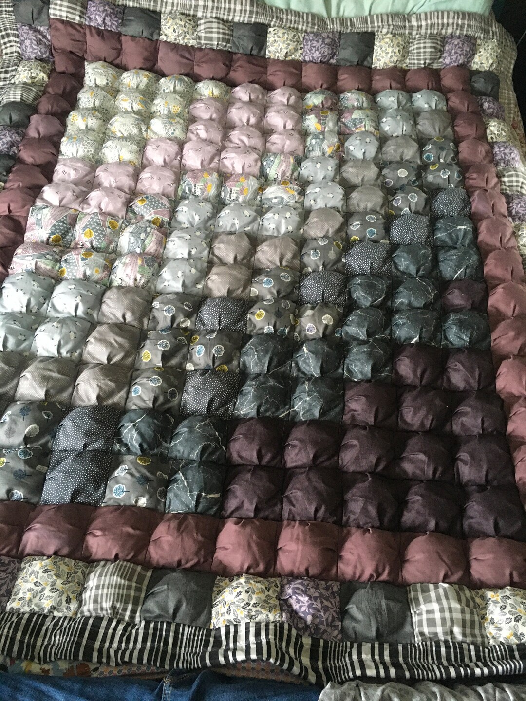 Patchwork Puffy Quilt - Etsy