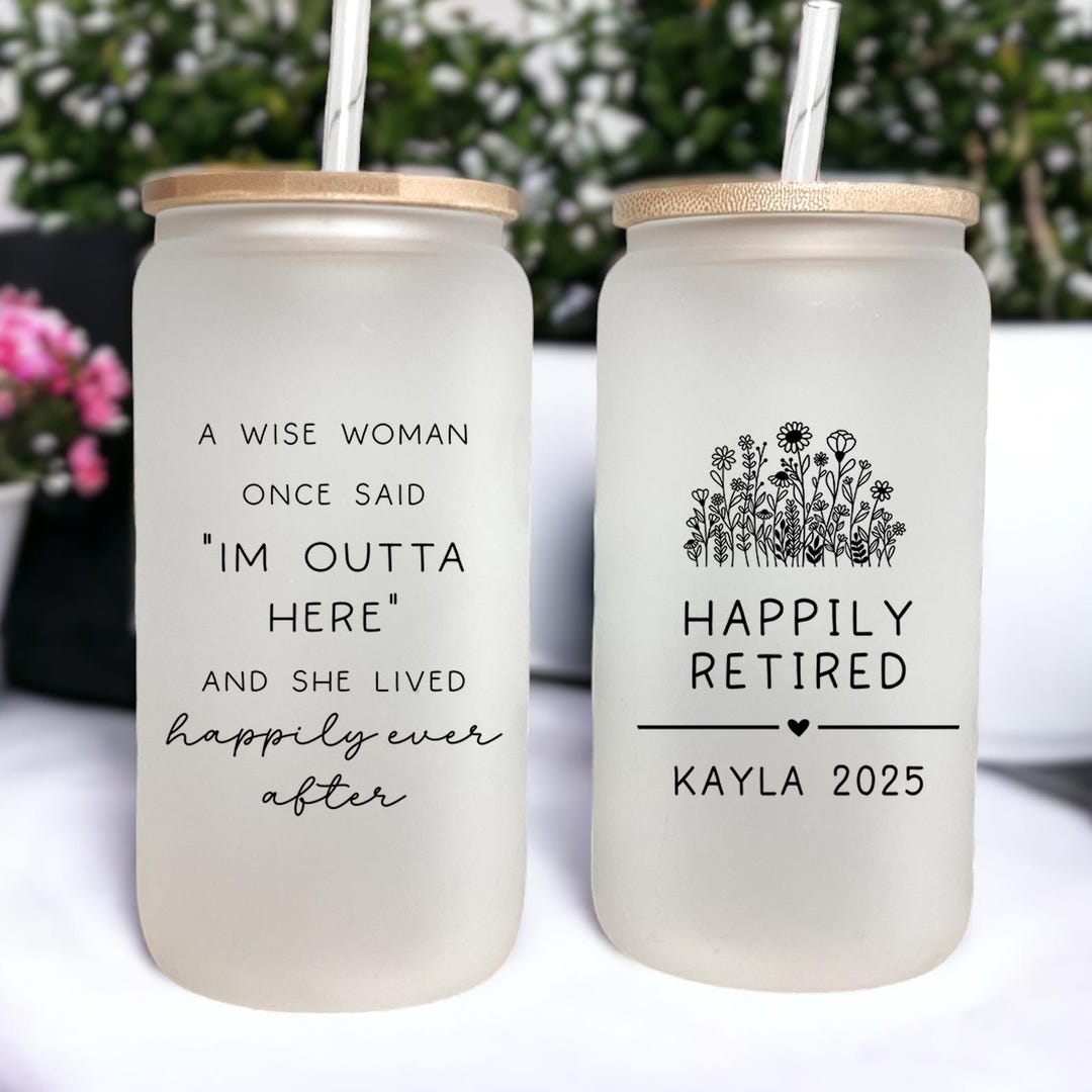 A Wise Woman Once Said "i'm Outta Here" Glass Cup, Retired Gift ...