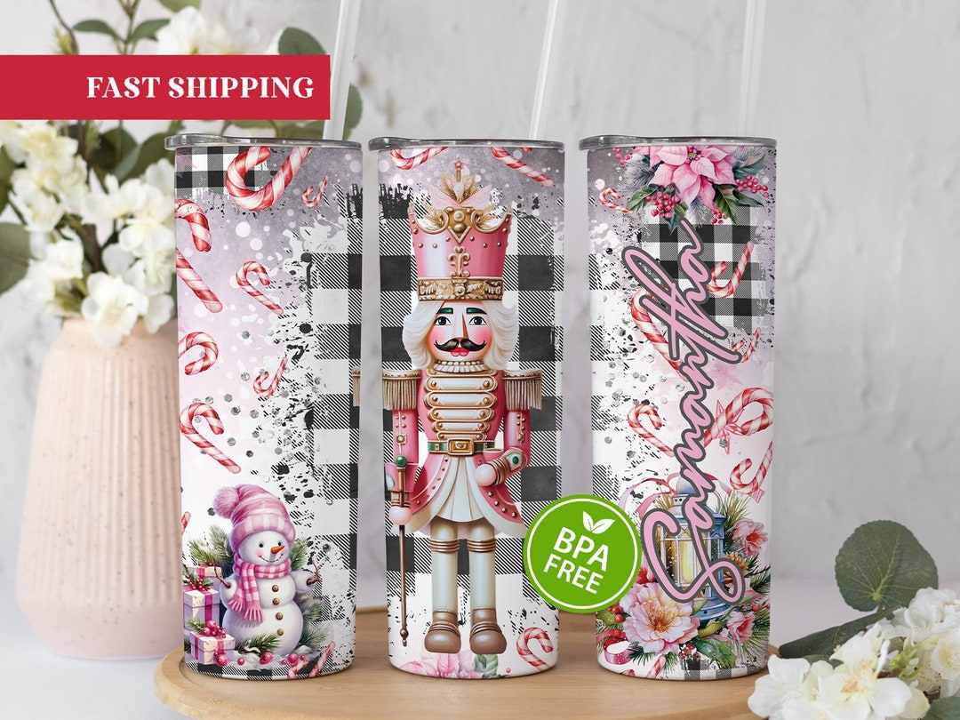 Pink Christmas Nutcracker Tumbler, Nutcracker Christmas Cup, Nutcracker ...