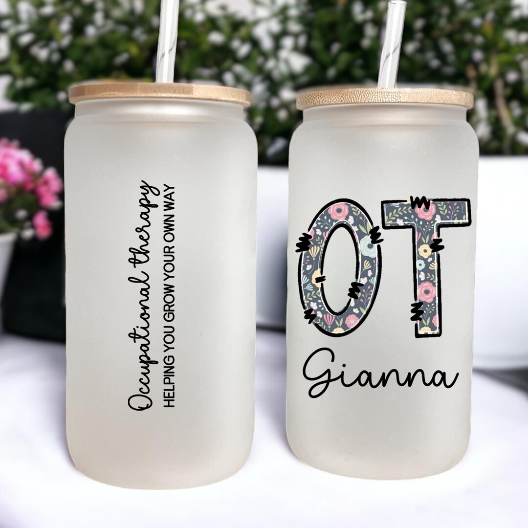 Occupational Therapist Glass Tumbler, OT Gift, Occupational Therapist ...