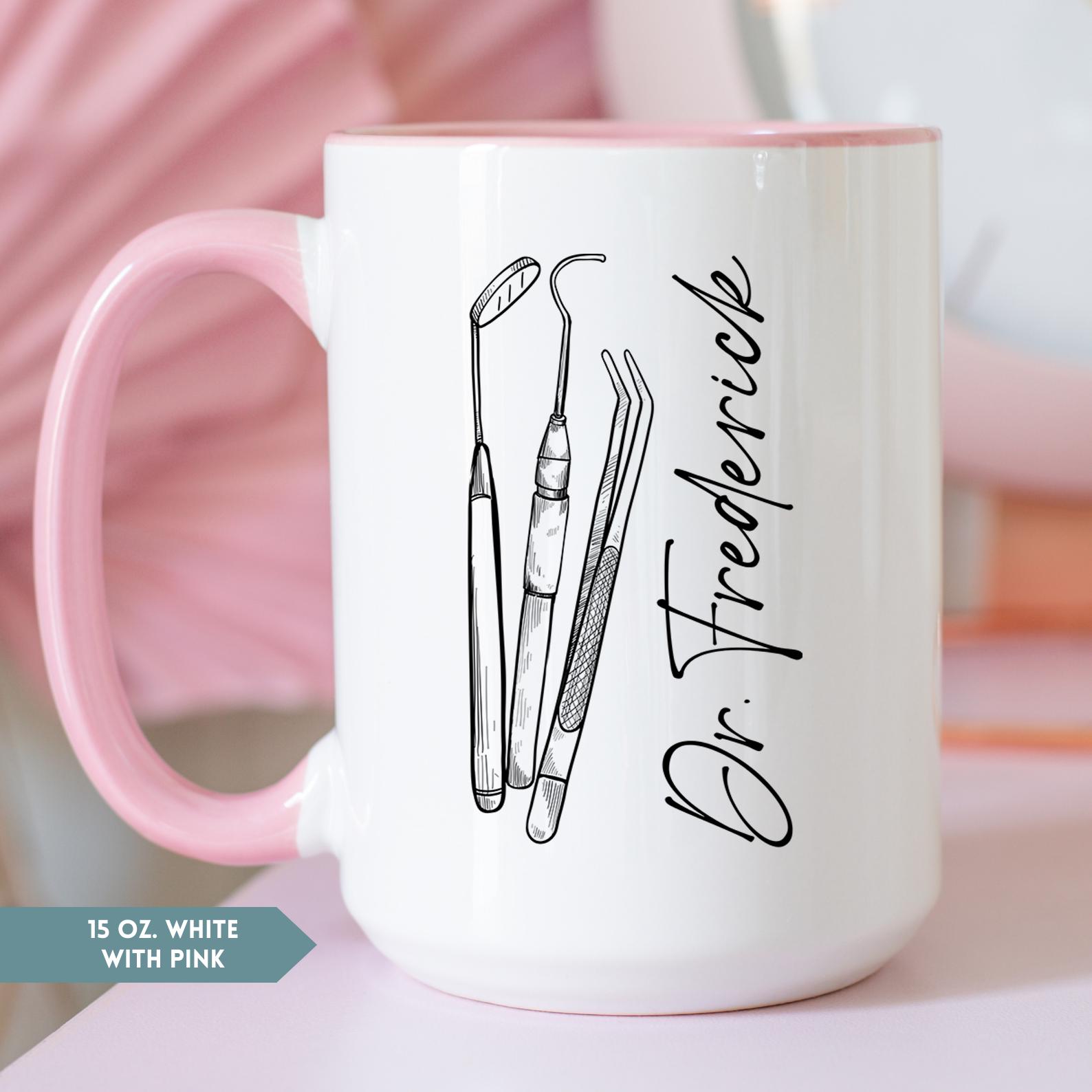 Personalized Dentist Name Coffee Mug, Dentist Gift, Custom Dentist ...