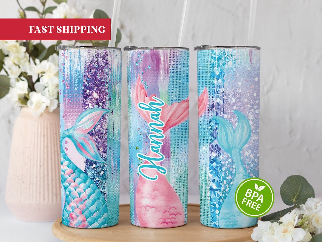 Personalized Mermaid Tumbler, Mermaid Gifts for Girls, Mermaid Gifts ...