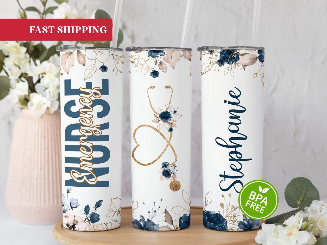 Personalized Emergency Nurse Tumbler, Emergency Nurse Gifts for Women ...