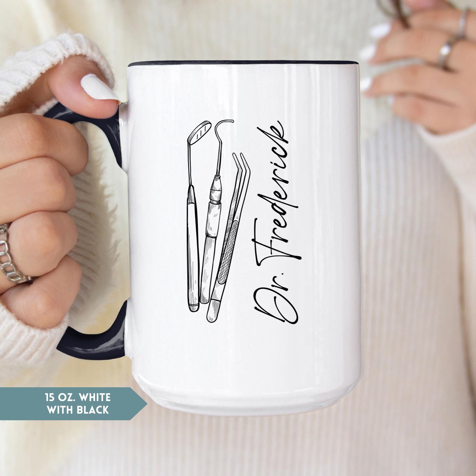 Personalized Dentist Name Coffee Mug, Dentist Gift, Custom Dentist ...