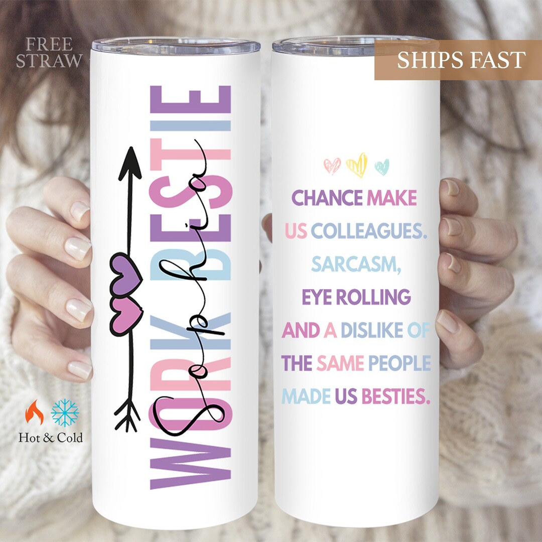 Work Bestie Tumbler, Chance Make Us Colleagues Tumbler, Work Bestie ...
