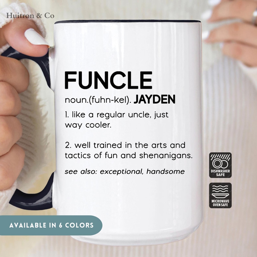 Gift for Uncle, Funcle Mug, Uncle Gift, Custom Uncle Coffee Cup ...