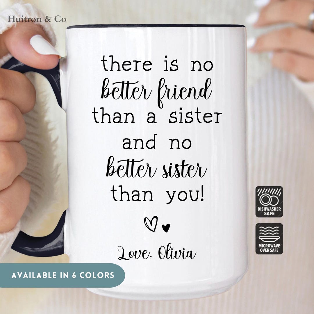 Sister Mugs Personalized, Sister Coffee Mug, Sister Gift From Sister ...