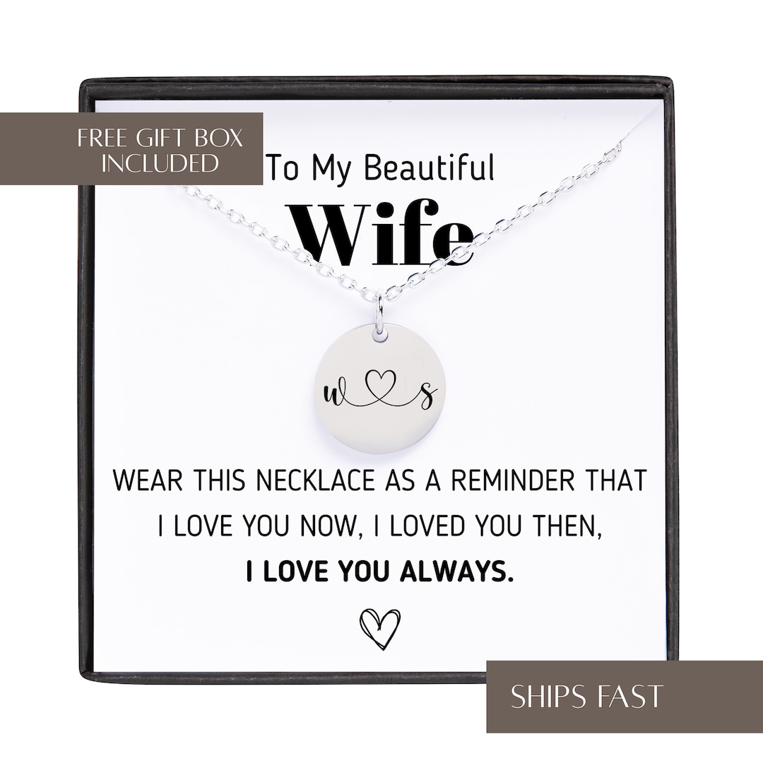To My Beautiful Wife Necklace, Necklace for Wife, Wife Gift From ...