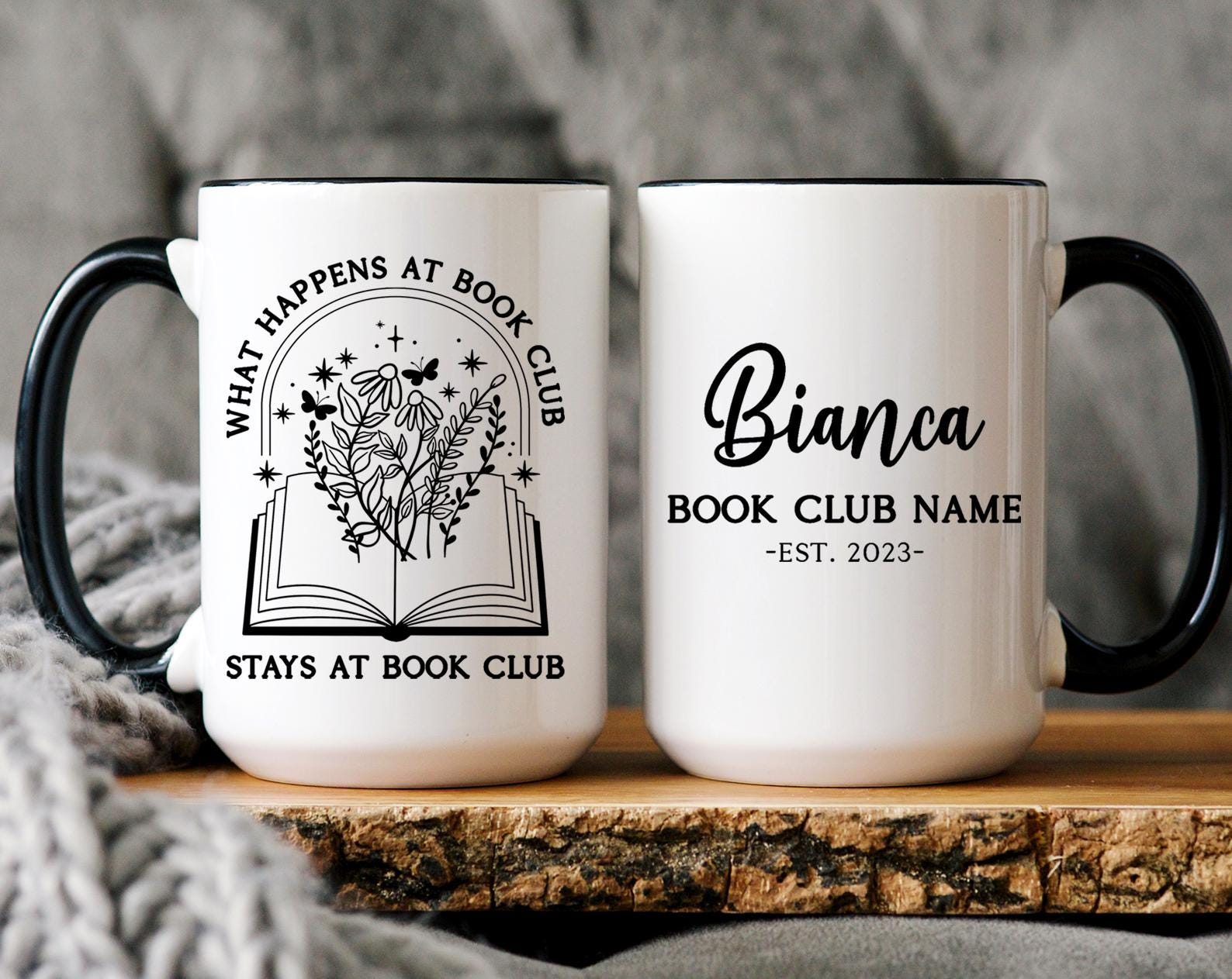 Book Club Coffee Mug, Book Club Gift, Custom Book Club Coffee Cup, Gift ...