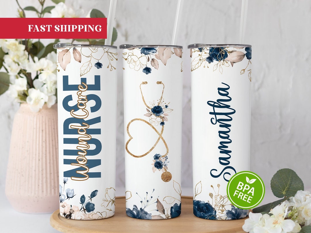 Personalized Wound Care Nurse Tumbler, Wound Care Nurse Gifts for Women ...