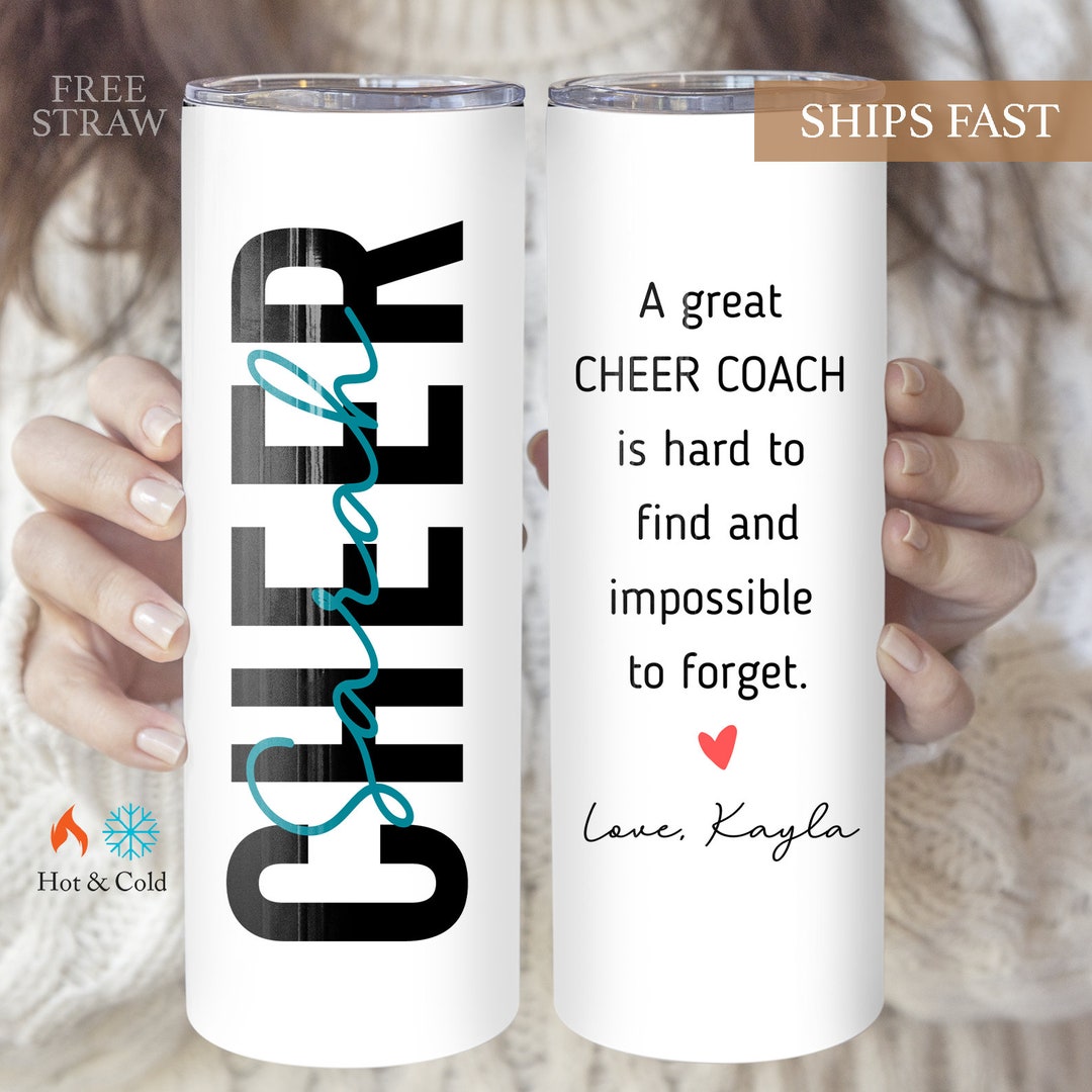 Cheer Coach Tumbler, Cheer Coach Gifts, Cheer Coach Travel Cup, Gift ...