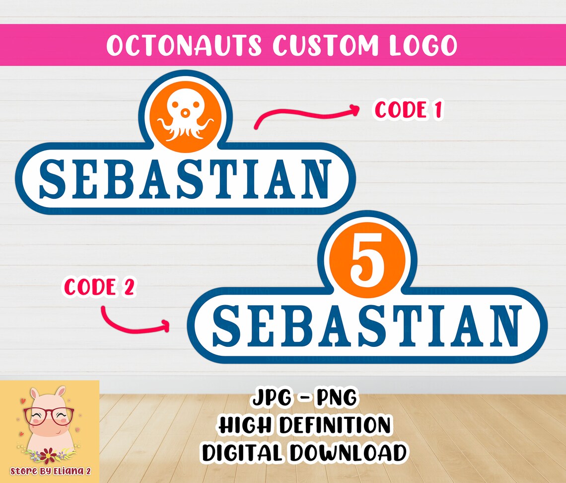 Octonauts custom logo octonauts logo personalized octonauts | Etsy