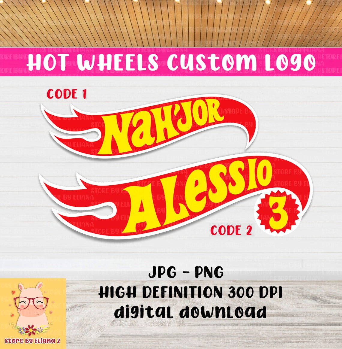 Custom hot wheels with name logo personalized hot wheels | Etsy