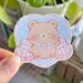 Teddy Bear Sticker Vinyl | Valentines Sticker | Heart Sticker ...