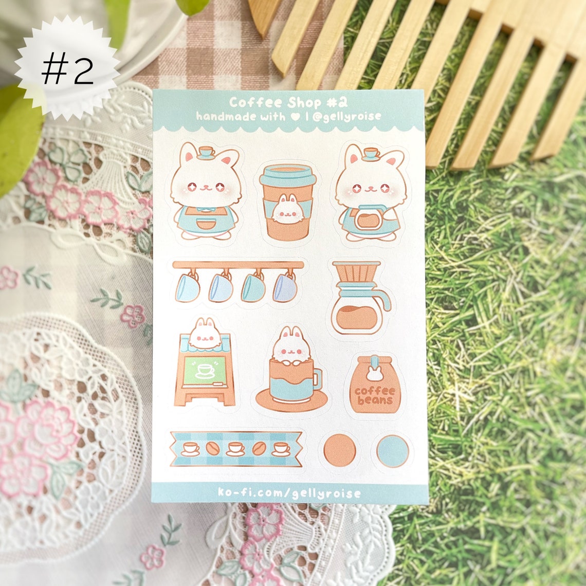 Animals X Coffee Shop Sticker Sheet Bundle Sticker Sheet - Etsy