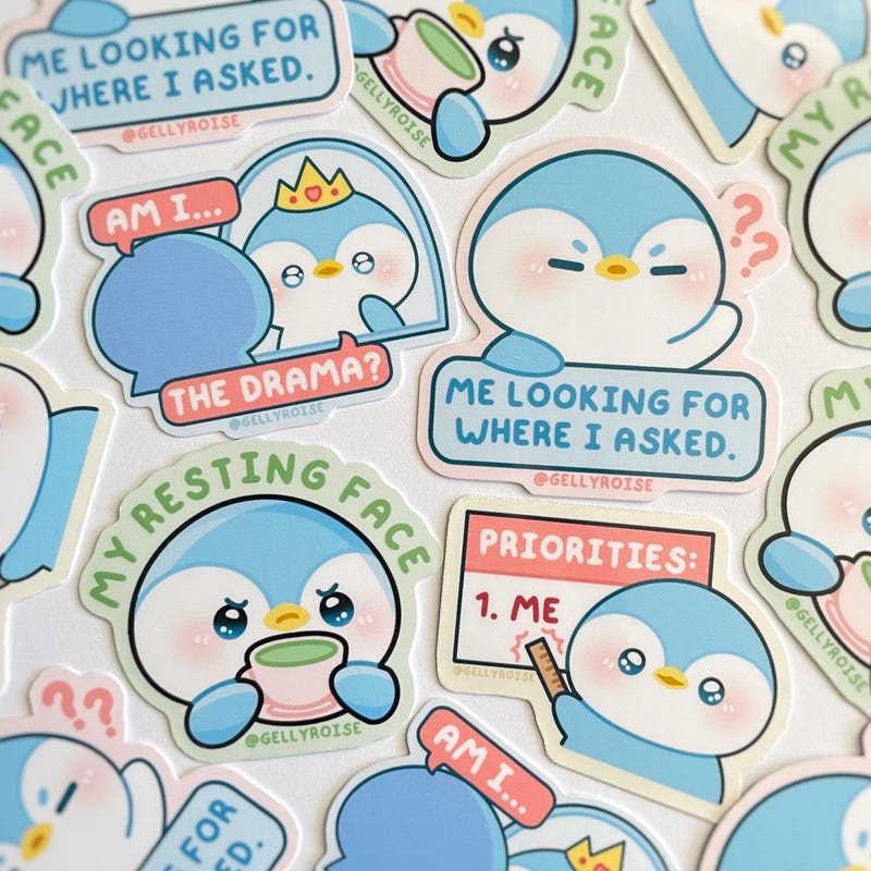 Sassy Kawaii Stickers - Etsy
