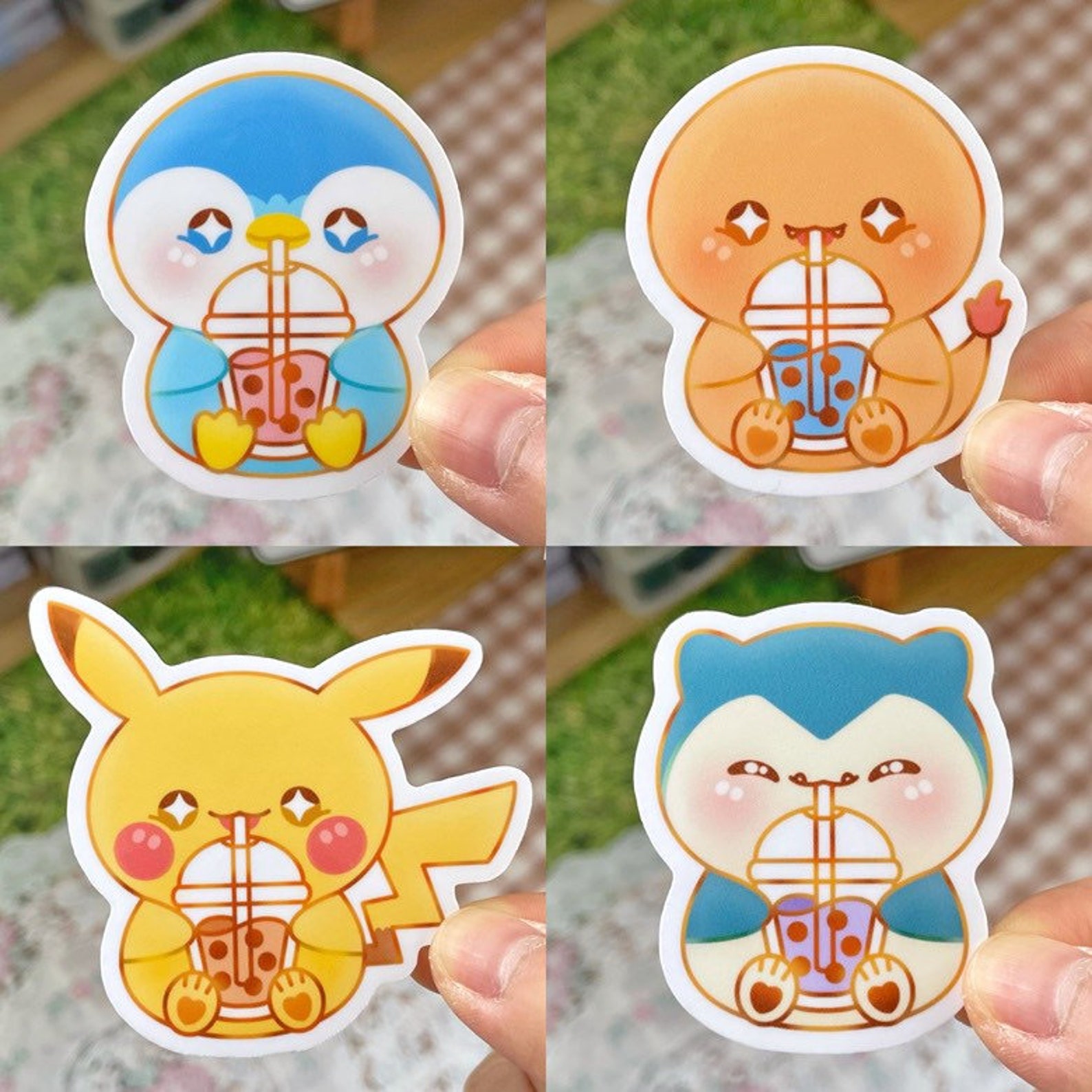 Poke X Boba Sticker Pack Sticker Bundle Cute Sticker Pack - Etsy