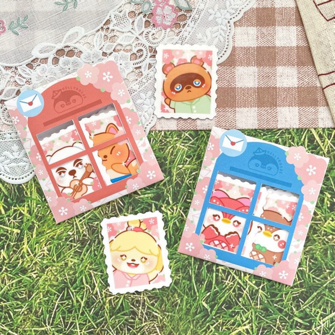 Animal Crossing Stamps Sticker Pack Waterproof Sticker Kawaii Sticker ...