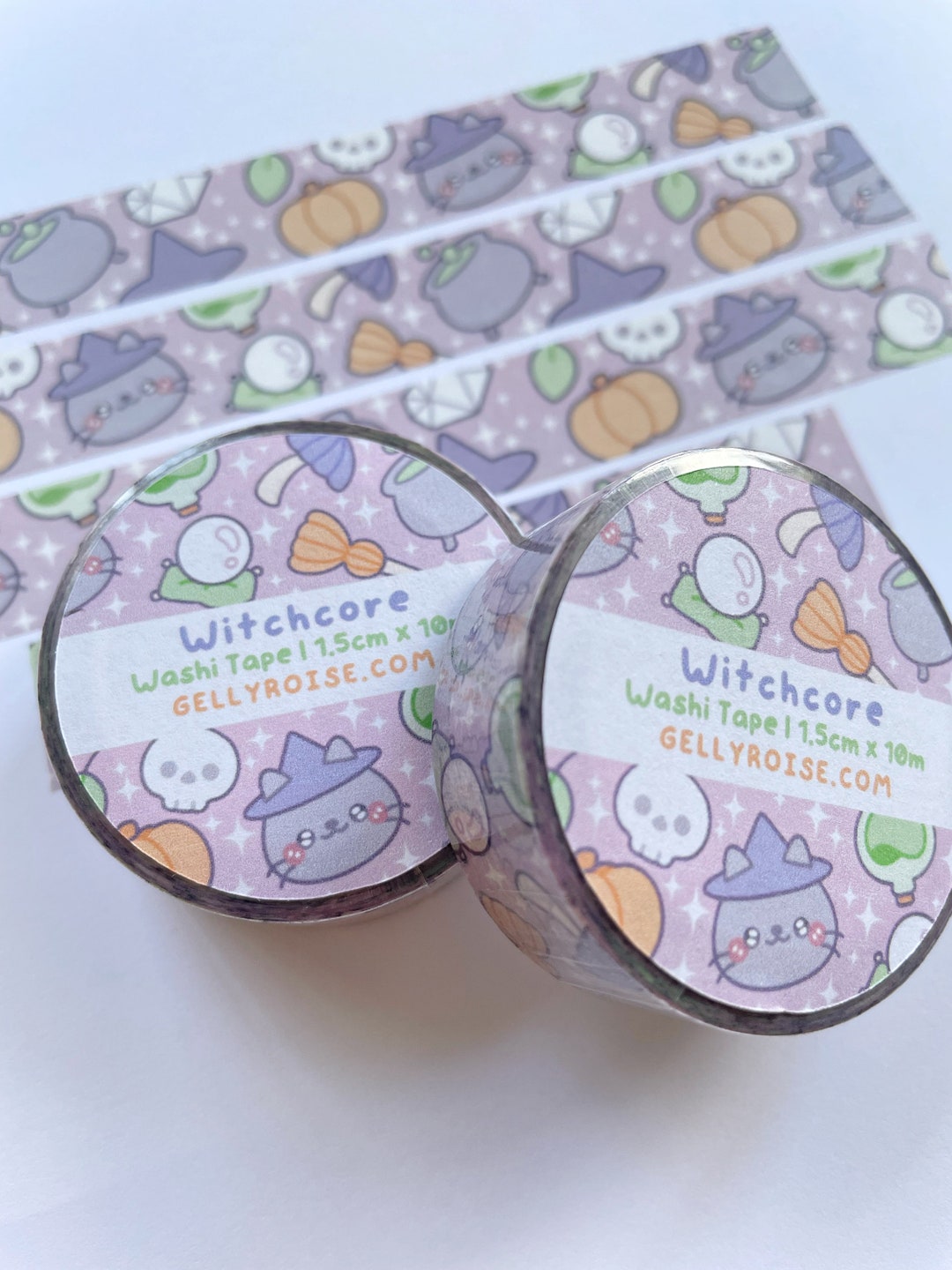 Witchcore Washi Tape | Cute, Spooky, Halloween Stationery Tape ...