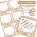 Aesthetic Cottagecore Desktop Digital Notepad Cute Printable Memo Pad ...