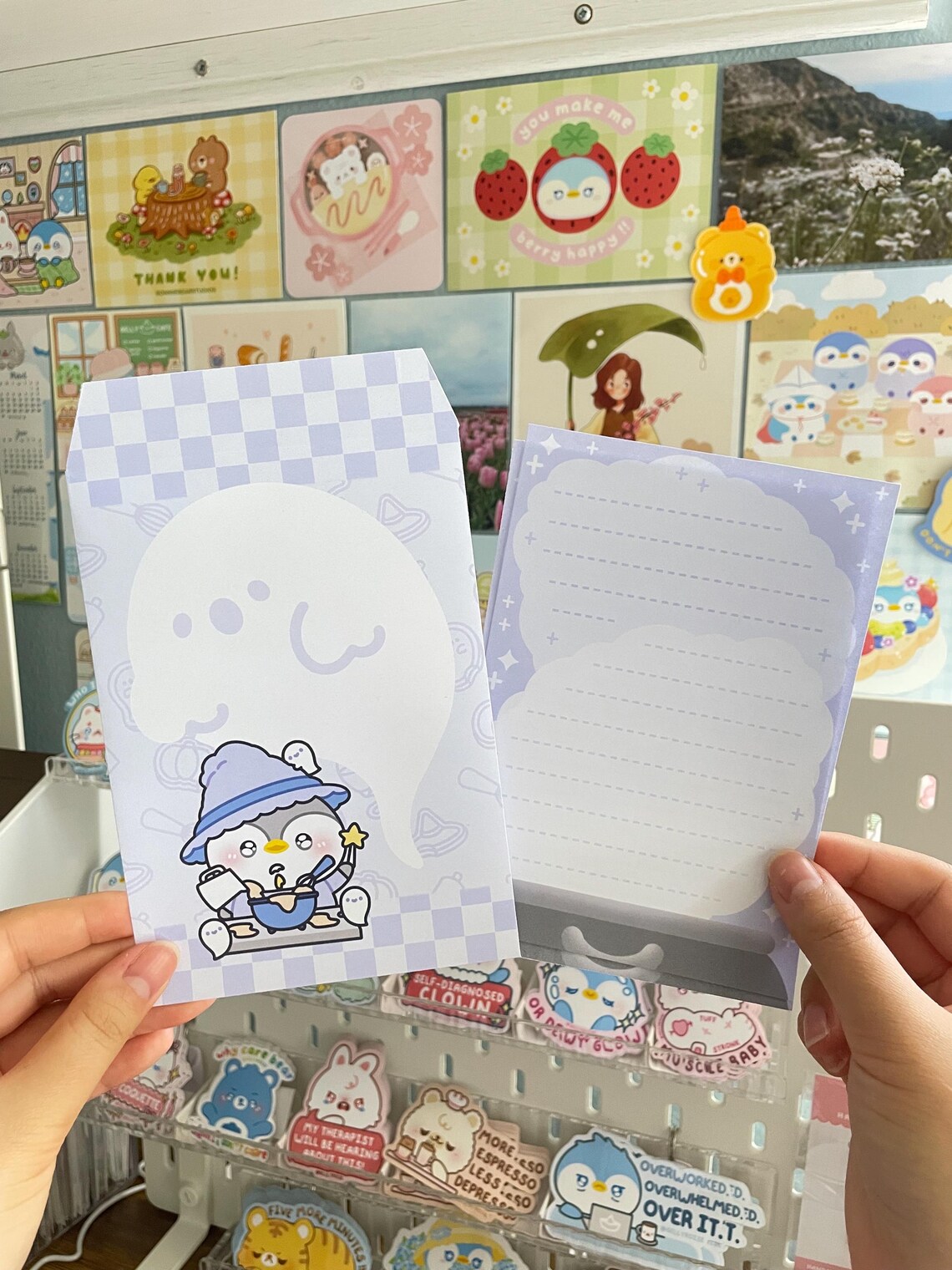 Handmade Spooky Ghost Stationery Set for Letter Writing | Cute ...